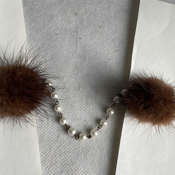 Jewelry | Timeless Vintage 194s Mink Faux Pearl Sweater Guard Clip ...